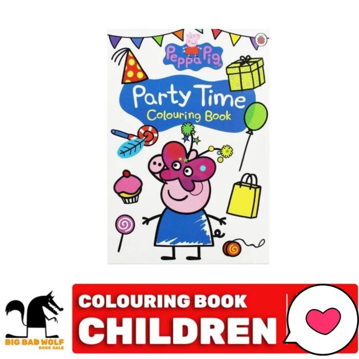 Jual BIG BAD WOLF PEPPA PIG COLOURING BOOK : PARTY TIME - BUKU MEWARNAI ...