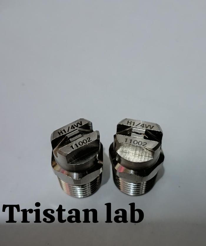 Jual Nozzle V jet Stainless 1/4 ( 11002 ) V1/4 Jet Flat Fan Spray ...