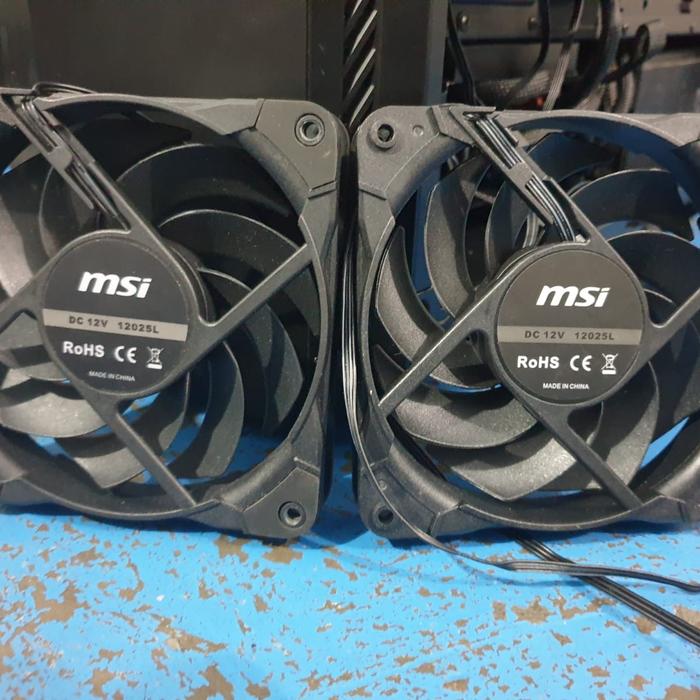 Jual FAN CASING MSI 120MM 12V NON RGB CASE FANS (12025L) 4-PIN PWM ...