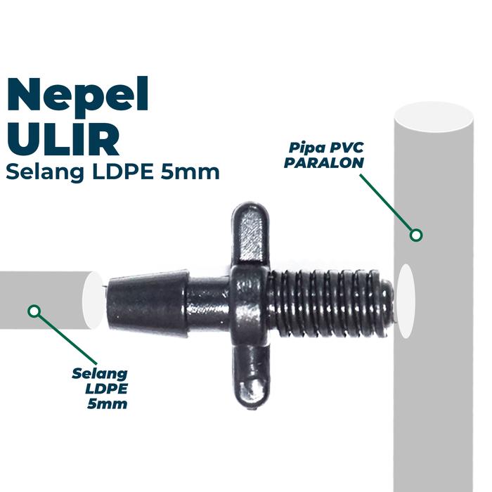 Jual Nepel Ulir Pipa Ke Selang PE 5 mm - Kab. Kediri - Irigasi Mart ...