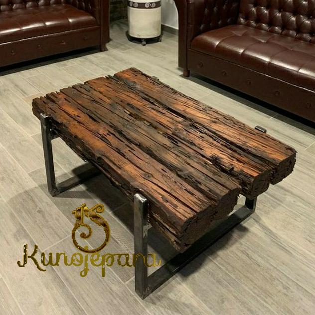 Jual meja tamu erosi antik, meja kopi kayu, meja sofa rustic, coffe ...