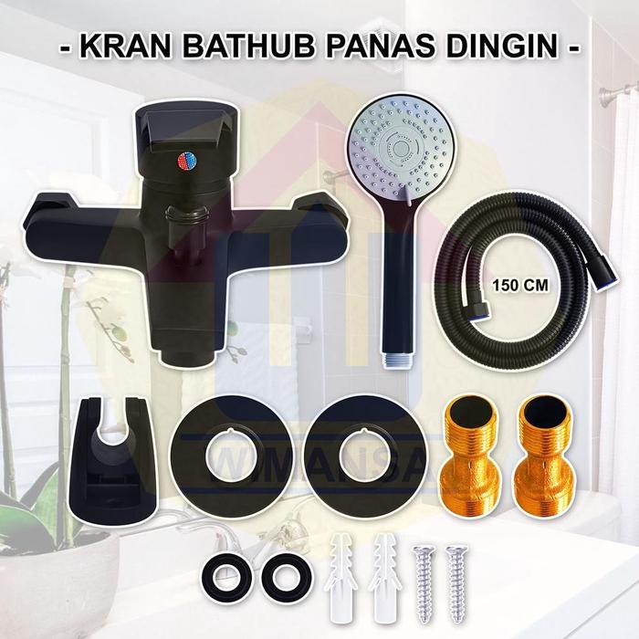 Jual SANITARY WARE KRAN BATHUB PANAS DINGIN HANDLE KOTAK - KRAN BAK ...