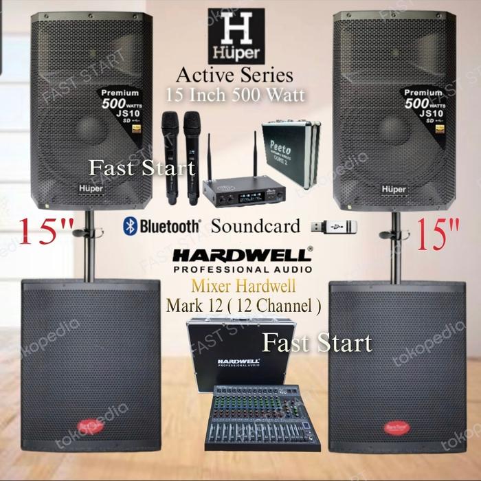 Jual Paket Sound System HUPER JS10 SUB BareTone SW15 Mixer Hardwell ...