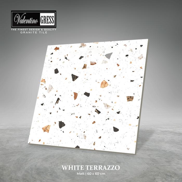 Jual GRANITE VALENTINO GRESS 60X60 CM - WHITE TERRAZZO - Jakarta Pusat ...