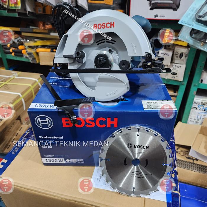 Jual GKS130 MESIN GERGAJI BELAH POTONG KAYU CIRCULAR SAW 7" BOSCH GKS ...