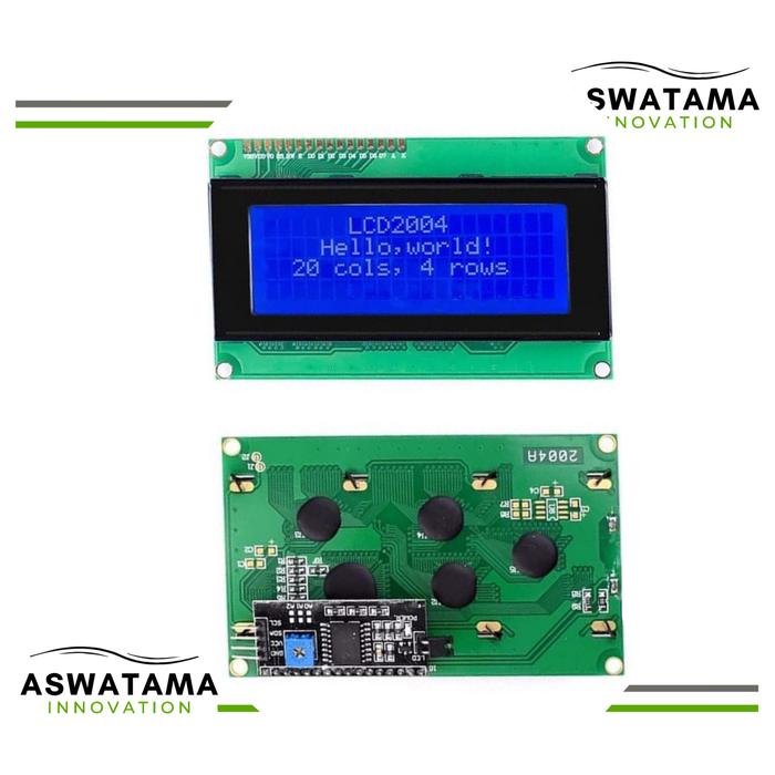 Jual LCD 20x4 WITH I2C SERIAL INTERFACE MODULE LCD 2004 I2C LCD 20X04 ...