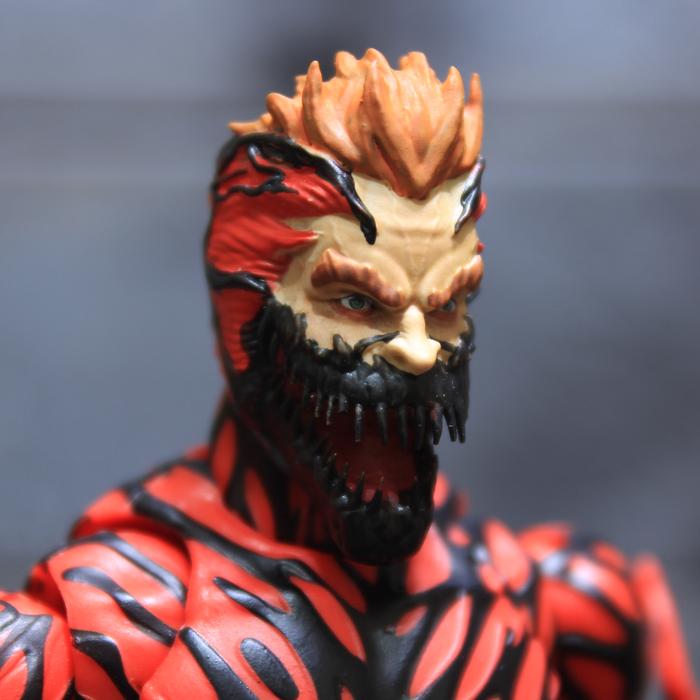 Jual 1/12 Custom Marvel Mafex Carnage Half Mouth Head Sculpt HS Legends ...