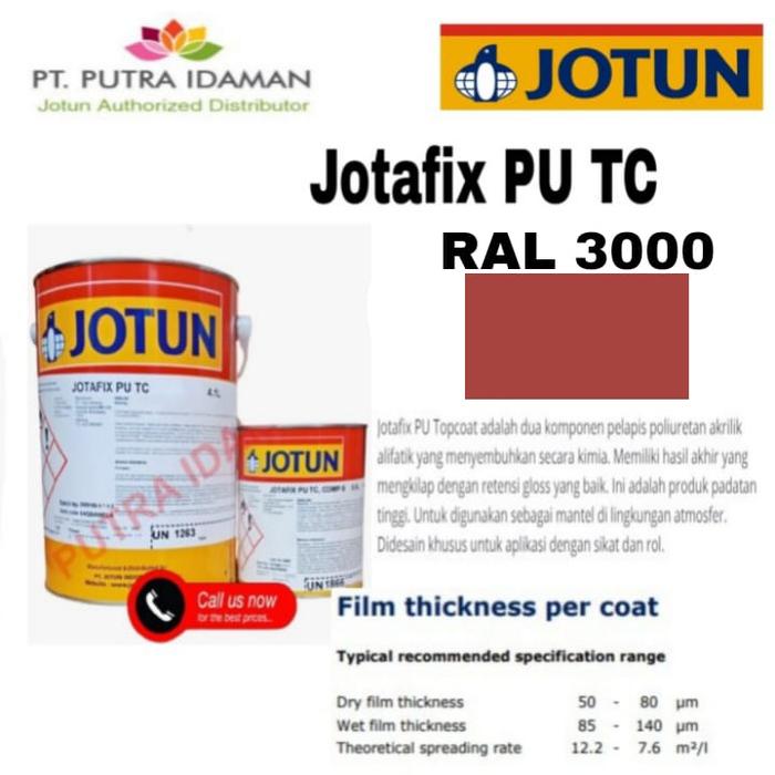 Jual JOTUN CAT MARINE POLYURETHANE JOTAFIX PU TC 5 LITER - RAL 3000 ...