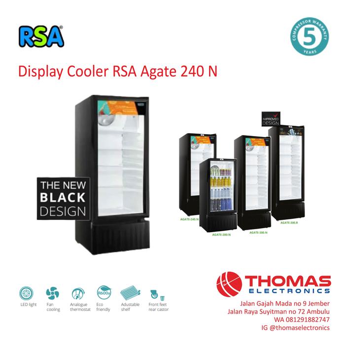 Jual RSA Showcase Agate 240 Agate-240 - 222liter SHOWCASE RSA GARANSI ...