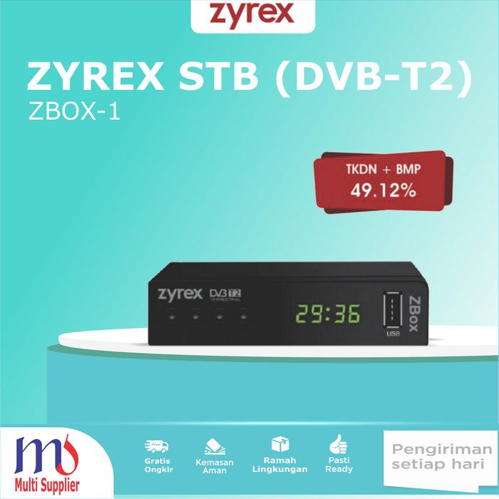 Promo Set Top Box Tv Digital STB Zyrex DVB T2 Resmi kominfo dan SNI - Jakarta Barat - Multi ...