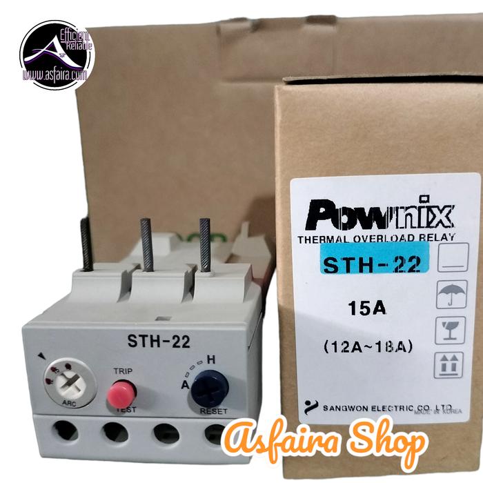 Promo THERMAL OVERLOAD RELAY STH-22 15A / THERMAL OVERLOAD RELAY POWNIX ...