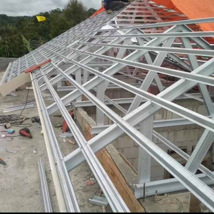 Jual terima pemasangan rangka baja ringan dan atap spandek pasir - Kota ...
