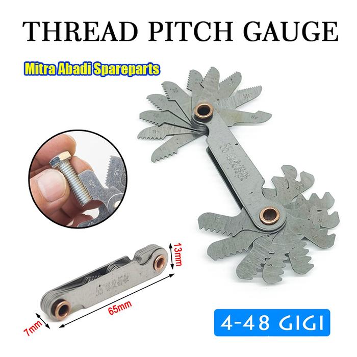 Jual Screw Thread Pitch Gauge Alat Ukur Ulir Drat Baut - Jakarta Barat ...