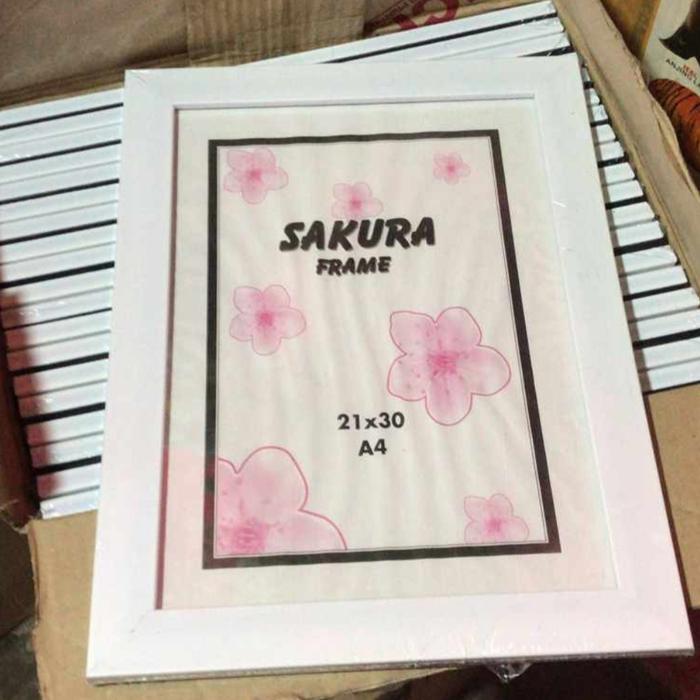 Jual bingkai sertifikat. minimalis putih polos 21x30 (A4) - Kota ...