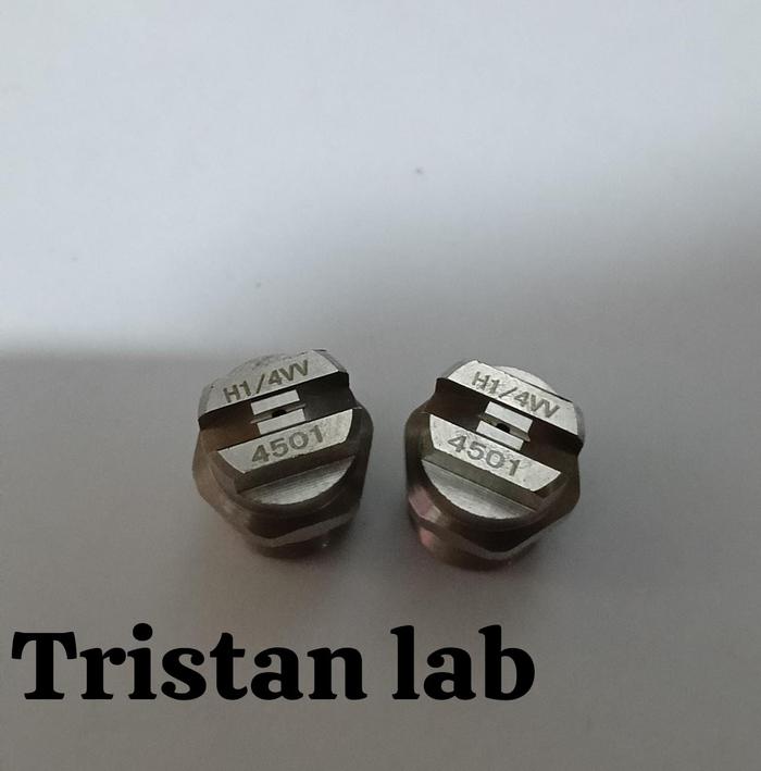 Jual Nozzle V jet Stainless 1/4 ( 4501 ) V1/4 Jet Flat Fan Spray Nozzle ...