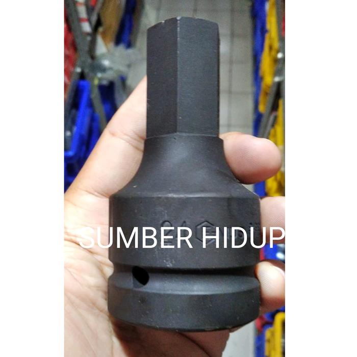 Jual Genius Impact Hex Bit Socket Dr 1" 24mm Mata Sok L Allen Key 1in ...