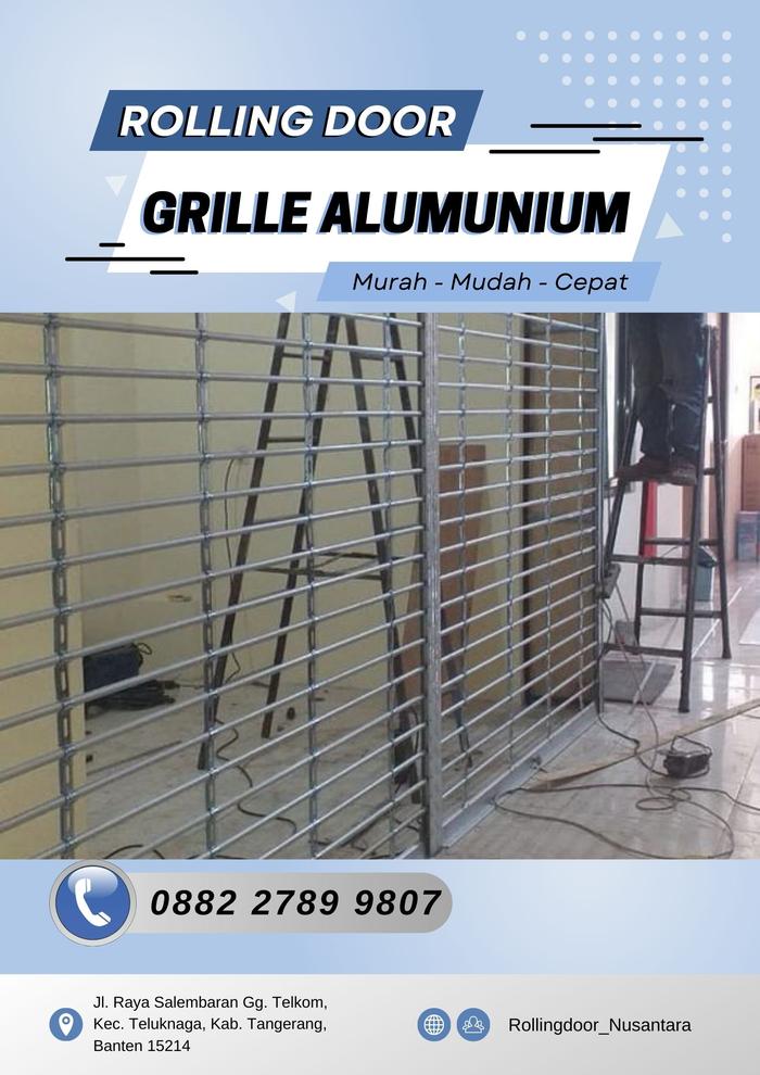 Jual Rolling grille alumunium pintu rolling door transparan - Jakarta ...