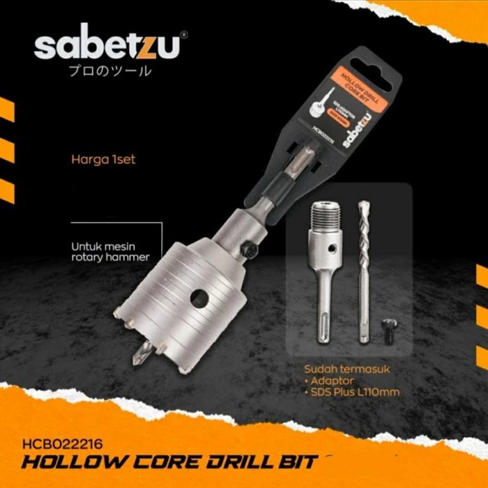 Jual mata bor pembolong beton SDS PLUS hole saw hollow core drill bit ...