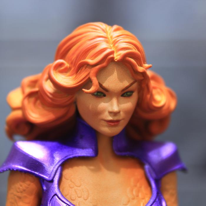 Jual 1/12 Custom DC Mezco Starfire Head Sculpt HS Marvel Legends ...