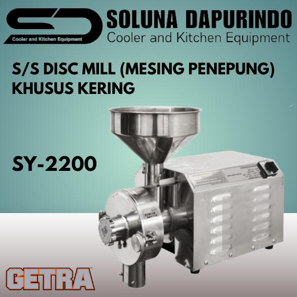 Jual GETRA DISC MILL/MESIN PENEPUNG KHUSUS KERING SY-2200 - Kota ...