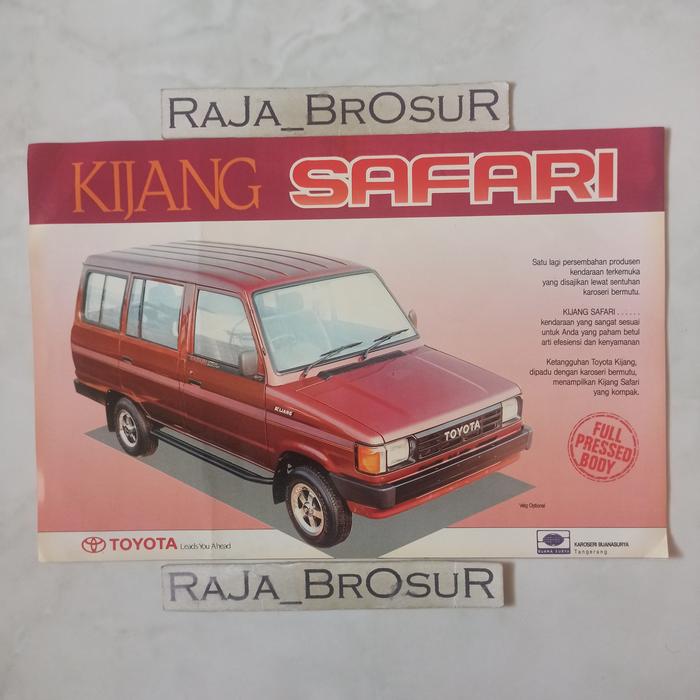 Jual Poster brosur katalog flyer Toyota Kijang Safari/Kijang Super ...