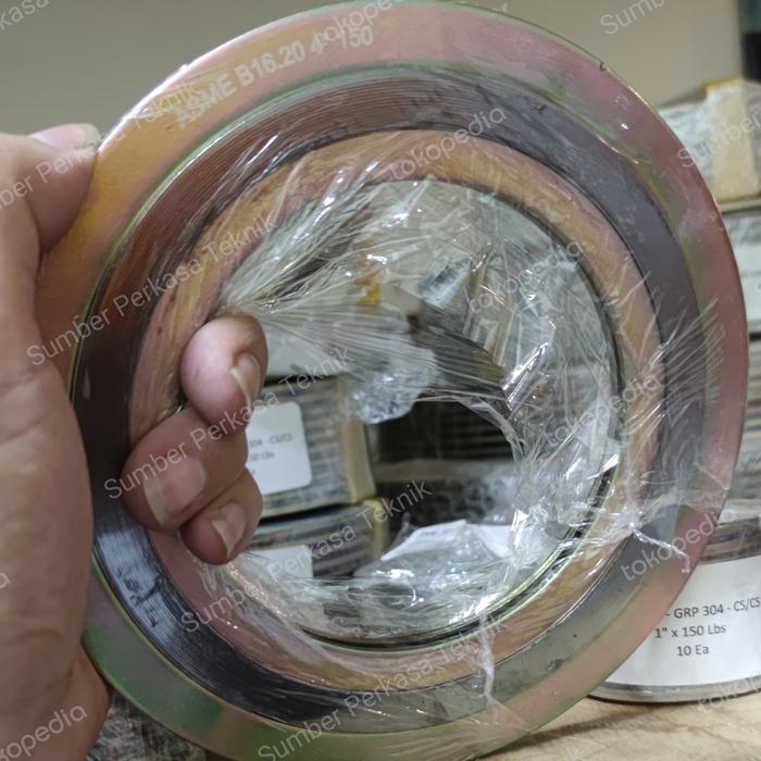 Jual Spiral Wound Gakset / SWG Ansi 150 Carbon Steel 4"inch DN 100 ...