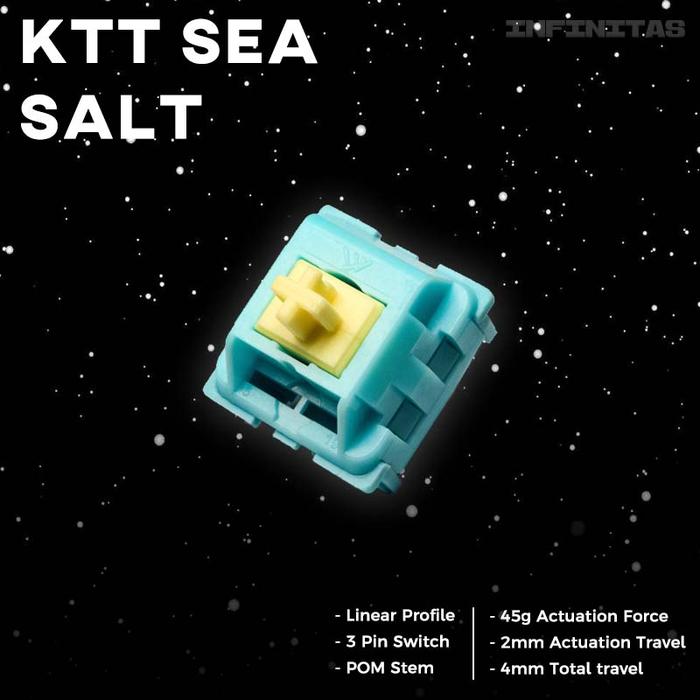 Jual Content KTT Sea Salt / Seasalt Mechanical keyboard switch (Linear ...