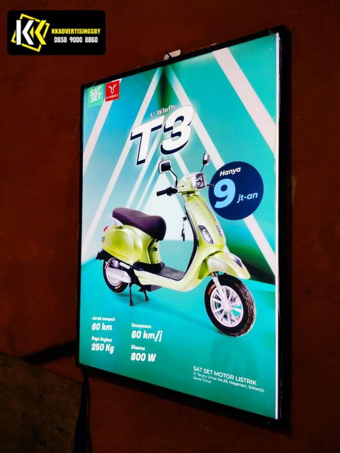 Jual Jual Frame Display Poster Led Slim Light Box Menu Board Poster A2 ...