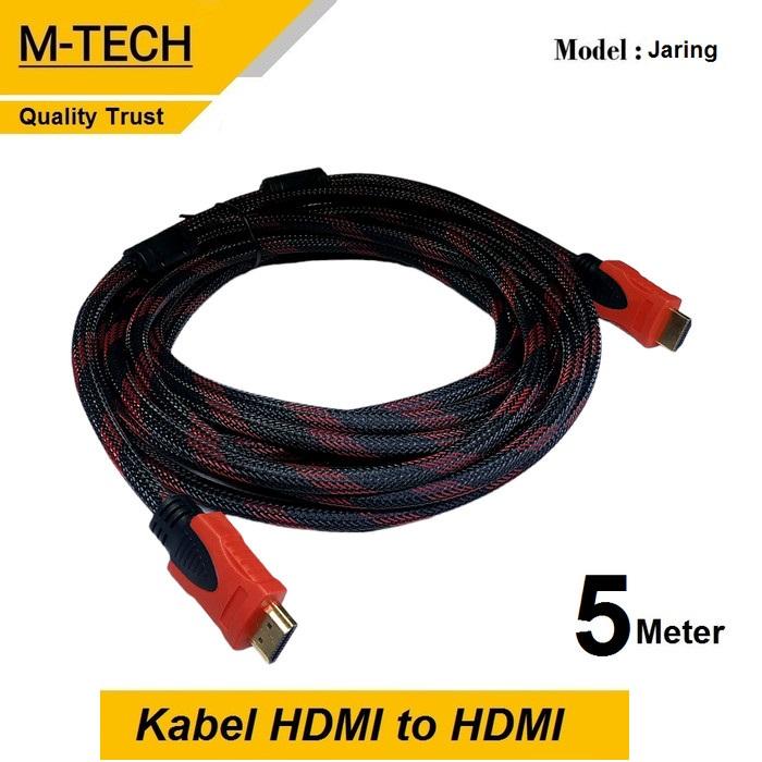 Jual Kabel Monitor Hdmi 5 Meter Jaring Serat - Hdmi 5M - Jakarta ...