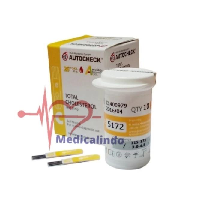 Jual Refill Strip Test Cholesterol Autocheck Kolestrol isi 10 - Jakarta ...