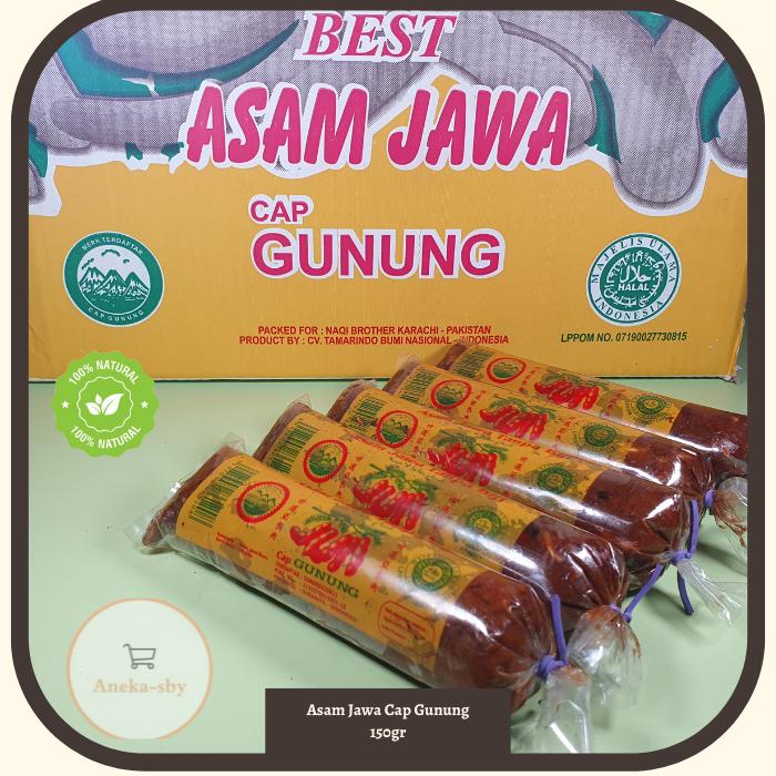Promo ASAM DAGING KUNING CAP GUNUNG@150gr|ASAM JAWA TANPA BIJI-GUNUNG ...