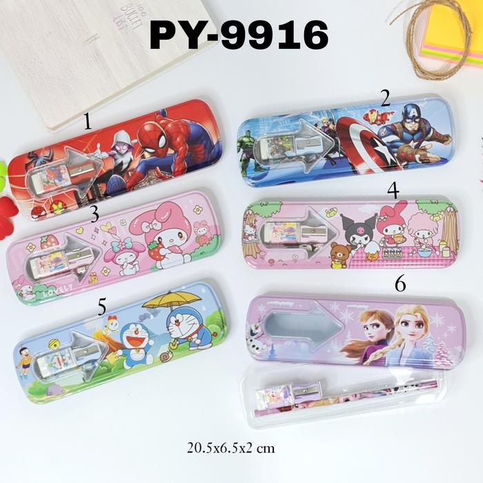 Jual SOS Kotak Pensil Kaleng 1 Susun Set 6.5x20 / Tempat Pensil ...