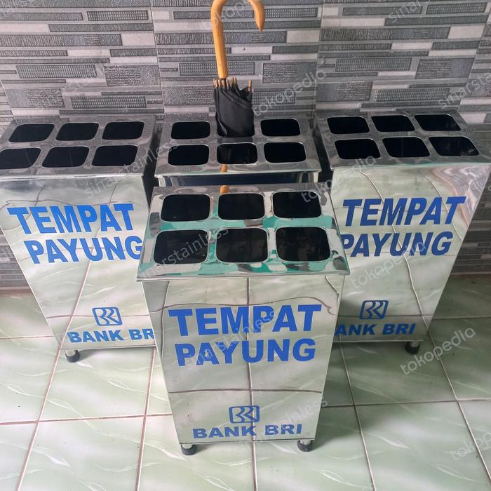 Jual Tempat payung stainless custom free sticker logo - Kab. Bogor ...