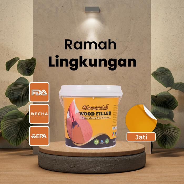Jual Filer Kayu Water Based Biovarnish Wood Filler Warna Jati dan Ramin ...