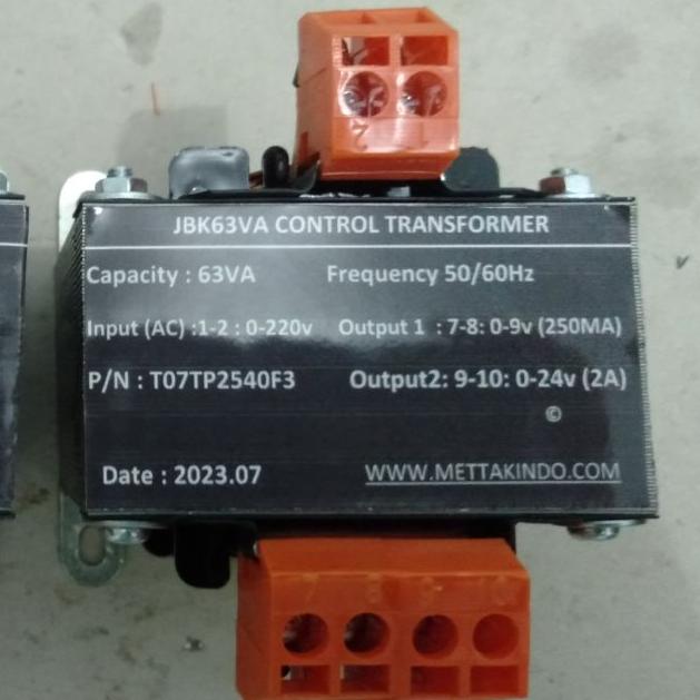 Jual Trafo Control In 220v Out1 0-24v 2A Out2 0-9V 250ma Transformer ...