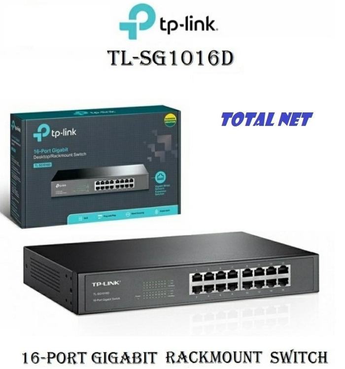 Jual TPLINK TL-SG1016D SG1016D Switch 16 Port Gigabit Metal Desktop ...