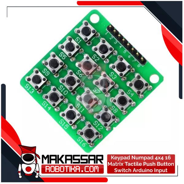 Jual Keypad Numpad 4x4 16 Matrix Tactile Push Button Switch Arduino Input - Kota Pare Pare ...