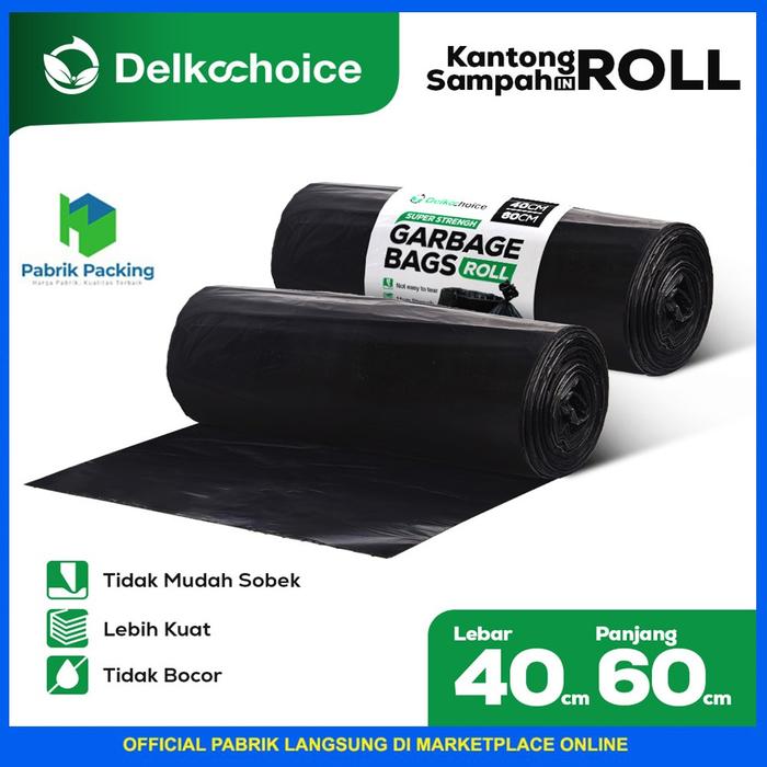 Jual Trash bag kantong plastik sampah roll tebal kantong sampah roll 40x60 - Jakarta Utara ...