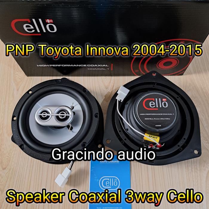 Jual Speaker Coaxial 3way Cello 6.5inch PNP Pintu Toyota Innova 2004 ...