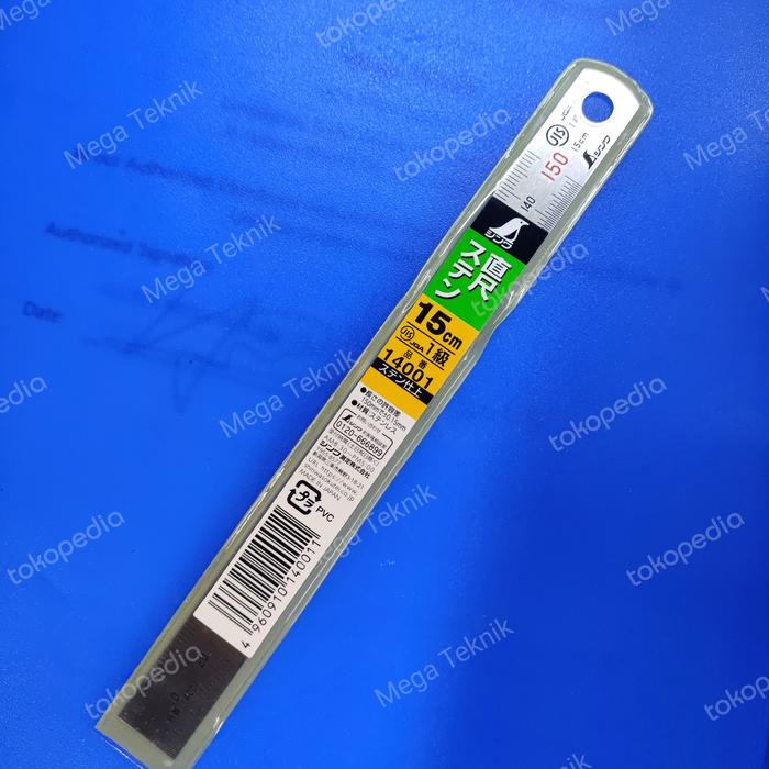 Jual Penggaris Lurus 150mm 14001 SHINWA JIS Straight Scale Stainless Steel - Jakarta Barat ...