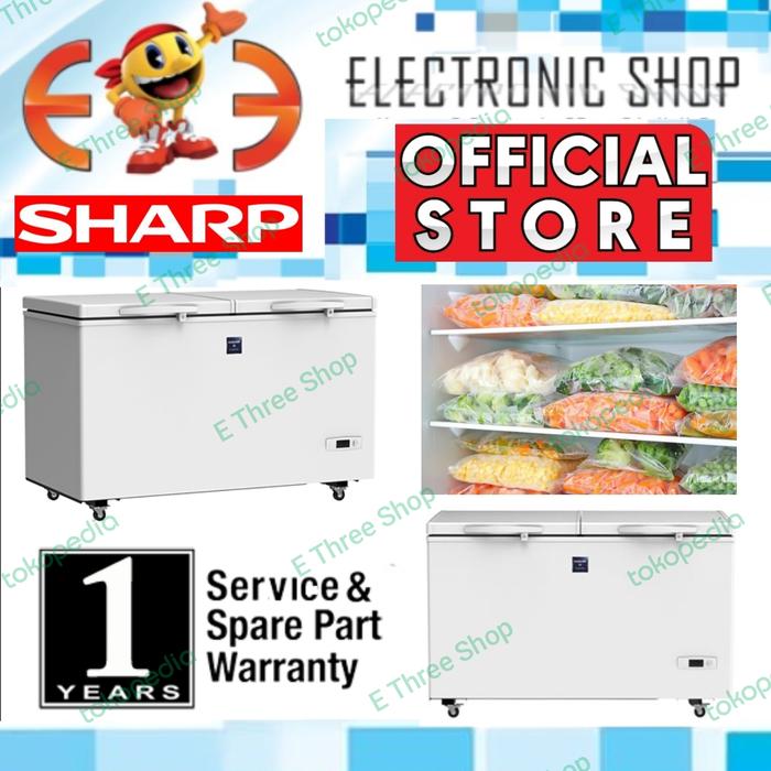 Promo Sharp Frv 450 Chest Freezer Mega Capacity 450L - Frv450 Cicil 0% ...