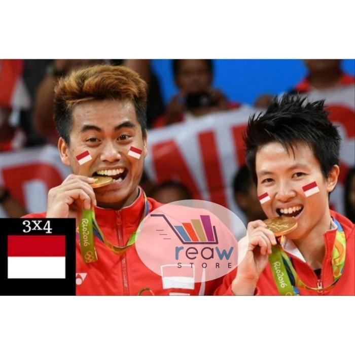 Jual PER LEMBAR Sticker Pipi Muka Tgn Bendera Merah Putih Indonesia HUT ...