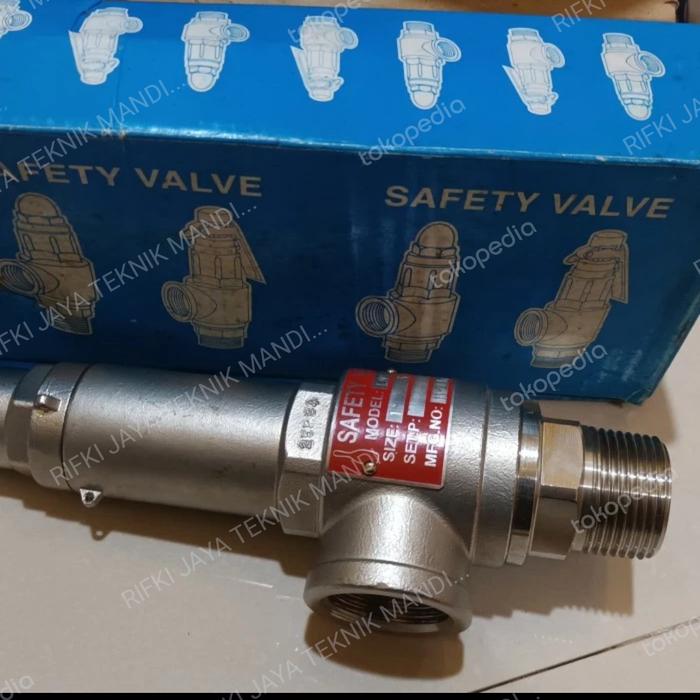 Jual Safety Valve stainless steel 20k 1"inch DN25 DRAT - Jakarta Barat ...