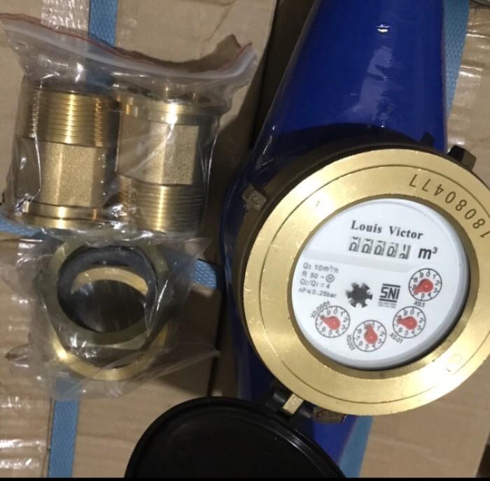 Jual Meteran air louis victor 3/4" / water meter 3/4" / flow meter ...