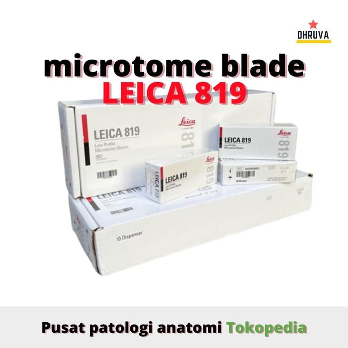 Jual Microtome Blade Leica 819 Mikrotom Blade Pisau Low Profile 50 pcs ...