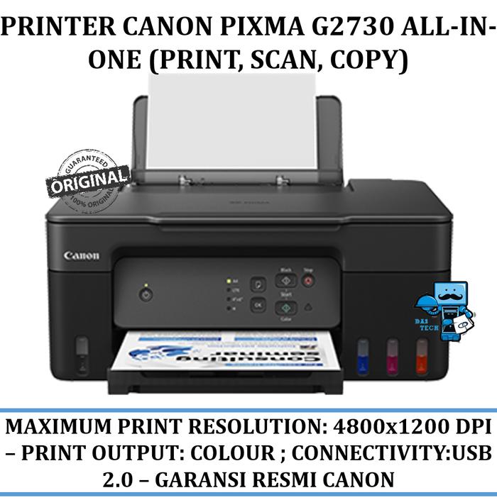 Jual Printer Canon Pixma G2730 All-In-One (Print, Scan, Copy) - Jakarta ...