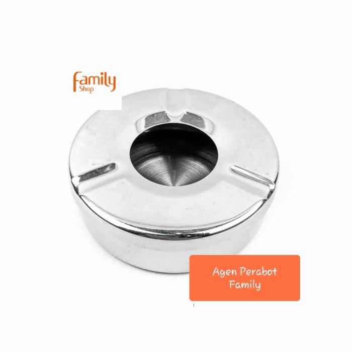 Jual Asbak Stainless Steel High Quality Ashtray Dengan Tutup 9,5 cm ...