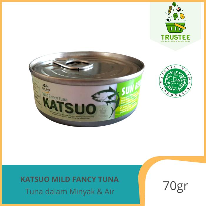 Jual SunBell Tuna Katsuo Mild Fancy / Tuna Chunk in Oil Kaleng Halal ...