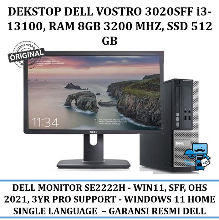 Jual Dekstop Dell Vostro 3020sff I3-13100, Ram 8gb 3200 Mhz, Ssd 512 Gb - Jakarta Pusat - Das ...