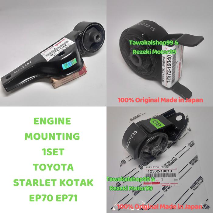 Jual Engine Mounting Kiri Kanan Belakang Starlet Kotak EP70 EP71 Asli ...